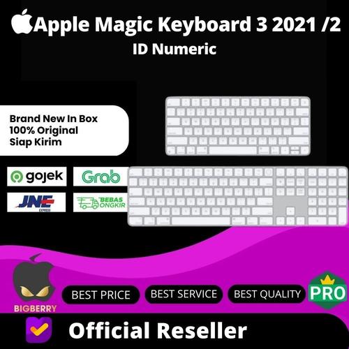 Jual Apple Magic Keyboard 3 2021 /2 Touch ID Numeric Gray Silver Resmi ...