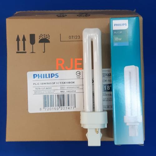 Jual master PL-C 2P 18W/865 philips lampu PLC 2 pin 18 watt putih - 827 ...