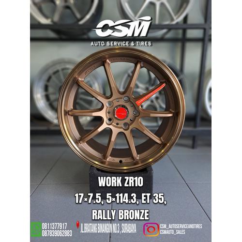 Jual Velg Work ZR-10 R17 Bronze for Innova, Xpander, Livina, HRV, CRV ...