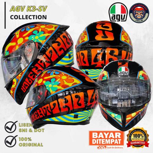 Jual HELM AGV K3SV ROSSI VALENCIA 2003 - AGV K3-SV FULL FACE - AGV K3 ...