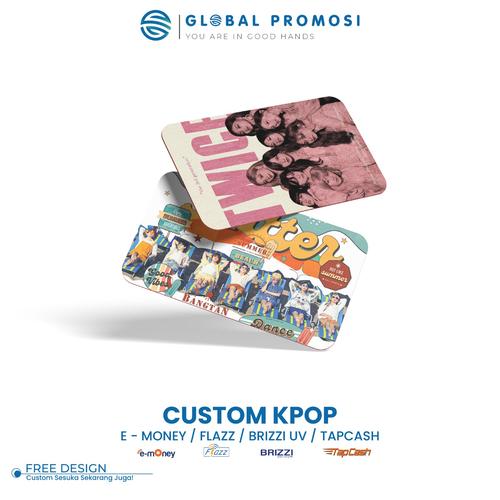 Jual Emoney eToll Mandiri Custom Cetak UV Print K-pop - E-money, cetak ...
