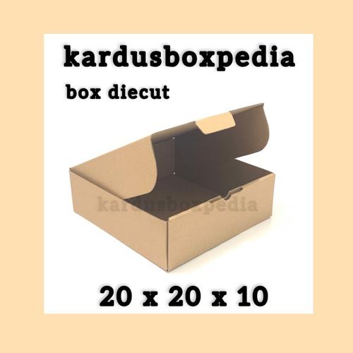 Jual kardus packing packaging box pizza/diecut 20x20x10 PLUS SABLON ...