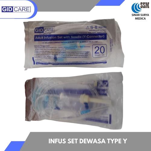 Jual Infusion Set Adult Y Type Gidcare / Alat Selang Infus Set Dewasa ...