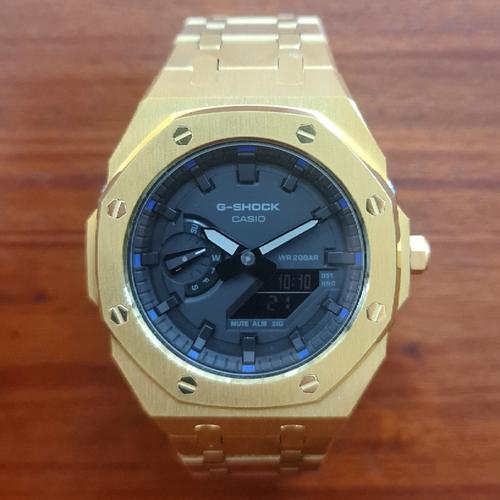 Jual Casioak GA2100 Mod Gold with Blue dot - Kab. Bogor - Siridis ...