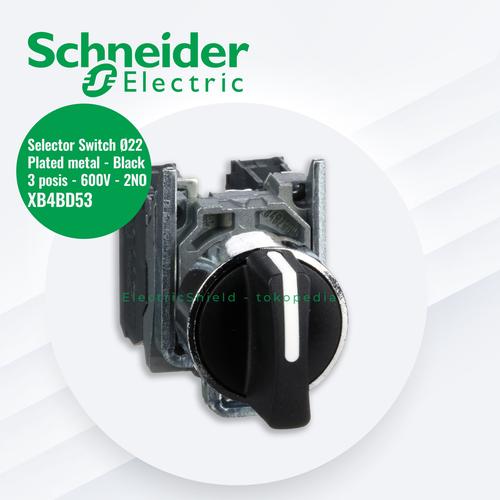 Jual Selector SWITCH Ø22 black 3 position spring return 2NO 600V ...