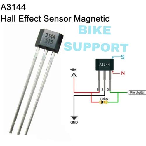 Jual Transistor Hall Sensor Dinamo A3144 A 3144 A3144E OH3144E - Part ...