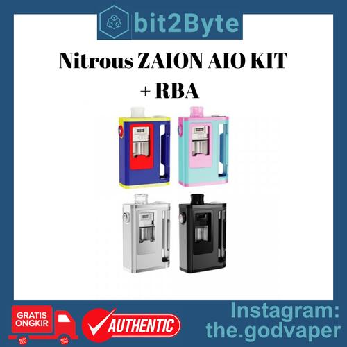 Jual Nitrous Zaion Kit AIO 80W + RBA by Damnvape x KokoSarang Authentic ...