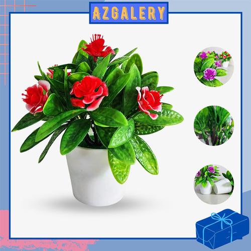 Promo Az Tanaman Hias Pot Bunga Plastik Mini Ornamen Dekorasi ...