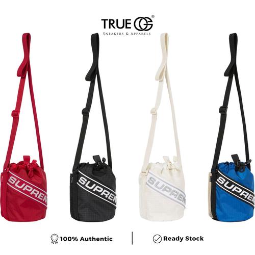 Promo Supreme Small Cinch Pouch Shoulder Bag Authentic - WHITE Cicil 0% ...