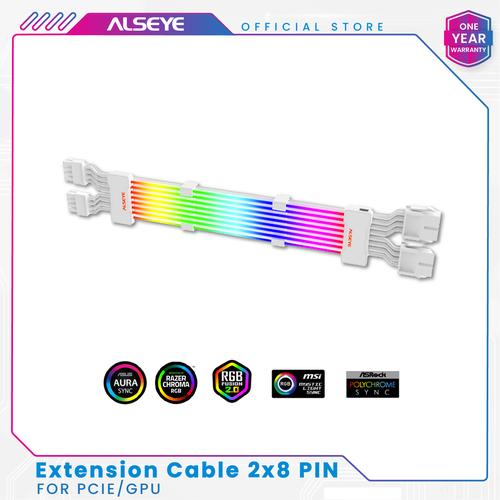 Jual Alseye Extension Cable PCIE VGA Card 2x8 PIN ARGB - Jakarta Pusat ...