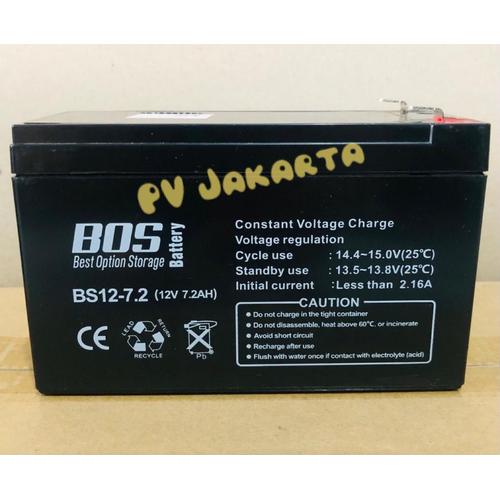 Jual Aki Baterai BOS BS12-7.2 VRLA 12V7.2Ah UPS APC 12V 7Ah 7.2Ah 7.5Ah - Jakarta Utara - PV ...