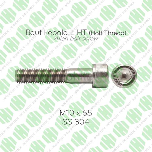 Jual Baut Kepala L M10 x 65 mm SS304 Baut L Half Thread M10x65 - Kab ...