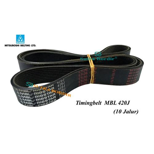 Jual timingbelt 420j MBL 10 jalur vbelt 420J tipe R10 (10jalur ...