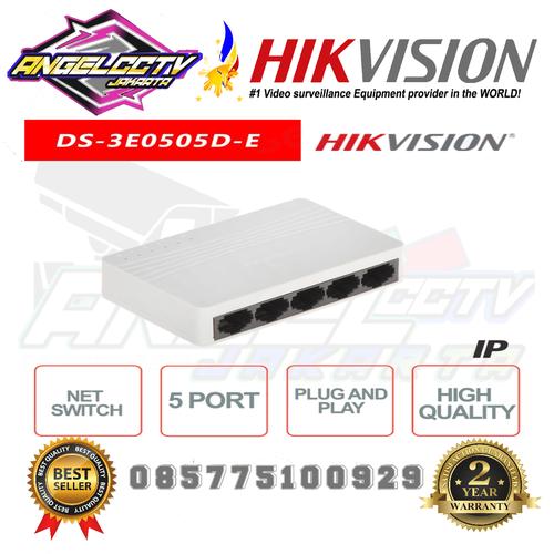 Jual SWITCH HUB HIK 4 PORT DS-3E0505D-E SOHO VALUE UNMANAGED Dekstop ...