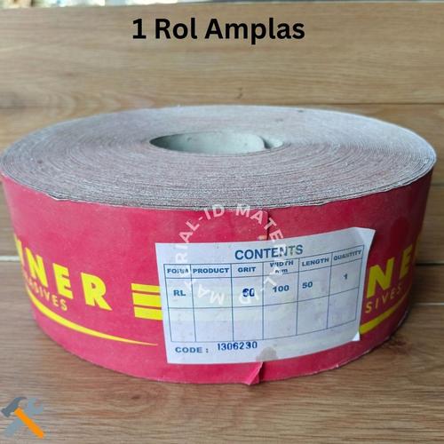 Jual 1 Rol Amplas 50 Meter Amplas Kayu Besi Tembok Kertas Pasir - 60 ...