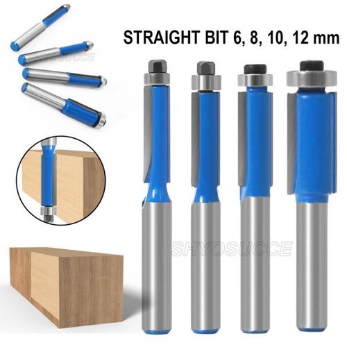 Jual Flash Trim Router Bit 6 8 10 12 mm / Mata Profil Bearing - 6mm ...