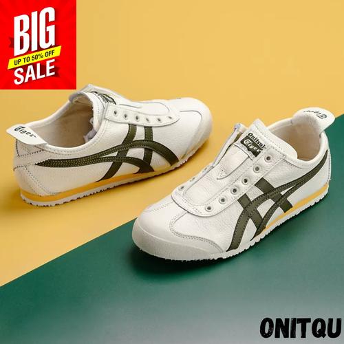 Jual Sepatu OT Tiger Slipon "Cream Grass Orange" Original FREE PAPERBAG ...