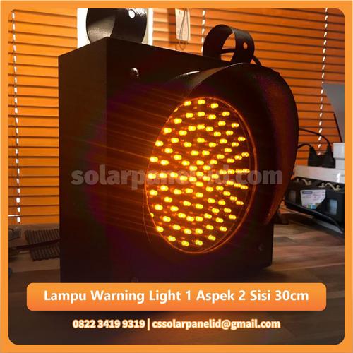 Jual Lampu LED Warning Light Solarcell 1 Aspek 2 Sisi 30cm - Kota ...