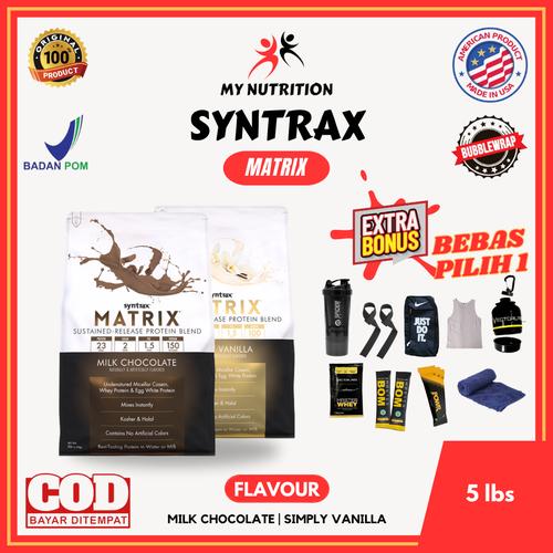 Jual Syntrax Matrix 5 lbs Susu Suplemen Whey Protein Isolate Gym ...