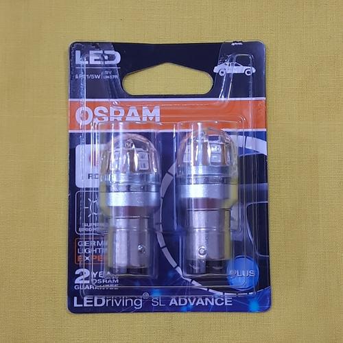 Jual Led Rem Osram P21/5W Merah Red S25 BAY15d 9457R Led Rem Osram ...