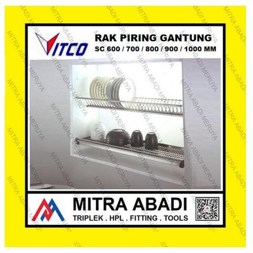 Jual Rak Piring Gantung Vitco Stainless SC 600 700 800 900 1000 mm ...