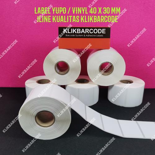 Jual Label Yupo 40x30 Stiker Barcode 40 x 30 mm 1 Line Isi 800 Pcs ...