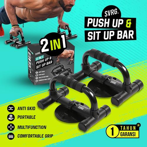 Jual SVRG. 2 In 1 Push Up & Sit Up - Push Up Bar - Sit Up Stand - Home ...