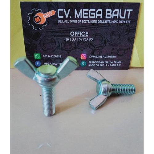 Jual Wing Bolt M8 x 50 - Kota Batam - Toko Mega Baut Batam | Tokopedia