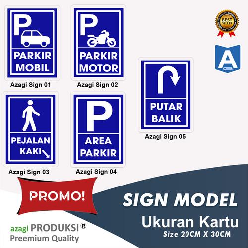 Jual Cetak Stiker Sign Parkir Mobil, Area Parkir dll | Ukuran 20x30Cm ...