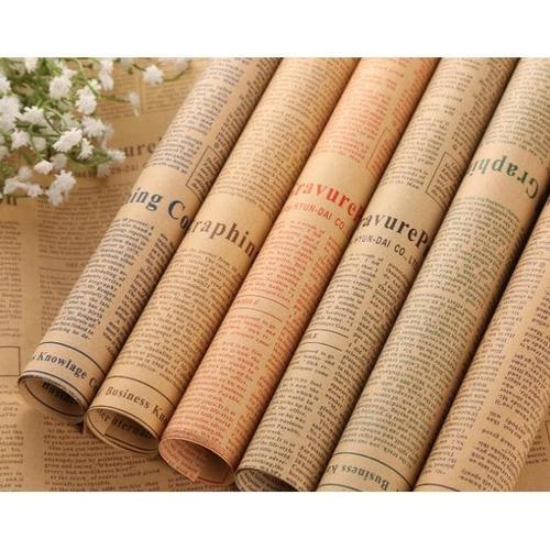 Jual KOREAN KRAFT PAPER VINTAGE KERTAS BUNGA KORAN FLOWER WRAPPING ...
