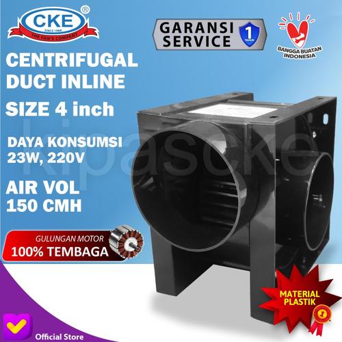 Jual CKE Inline Duct Fan 4 Inch Exhaust Fan Blower Centrifugal 4 Inch ...