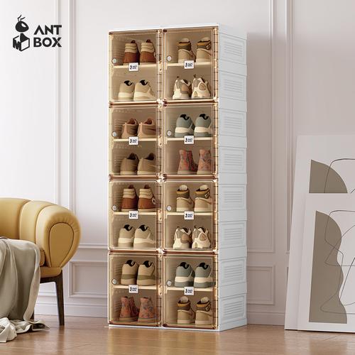 Promo ANTBOX Rak Lemari Sepatu 2 Baris 16 Slot Kotak Box Penyimpanan ...