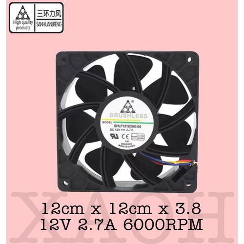 Jual SHLF Fan Kipas SHLF1212DHE 12Cm 12V 2.70A 6000RPM PWM - Jakarta ...