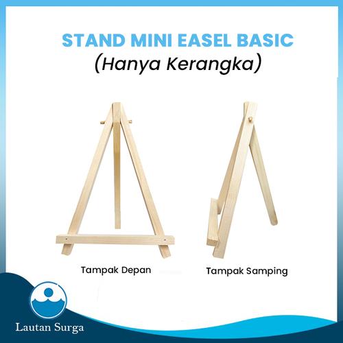 Jual Painting Stand Easel Lukis Mini Kayu Standing Frame Canvas Melukis ...