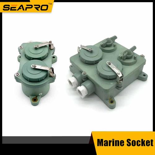 Jual Marine Twin Receptacles 3 Pin Socket with Switch Watertight Z-2M ...