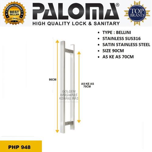 Jual PALOMA PHP 948 Tarikan Gagang Pintu Pull Handle BELLINI 90cm ...