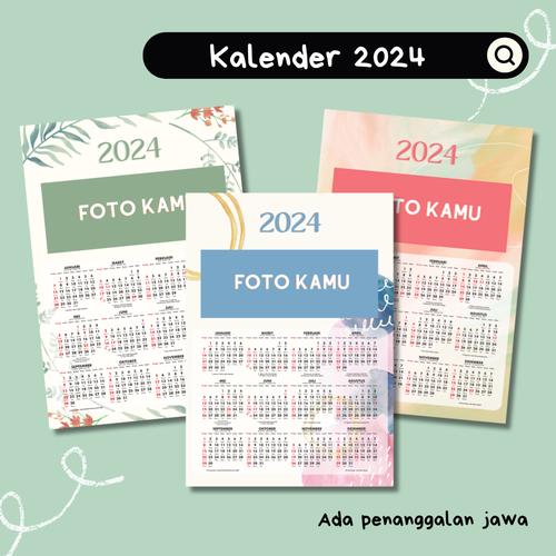 Jual [12 Bulanan A4] Part 2 Kalender 2024 Kalender 12 Bulanan Custom ...