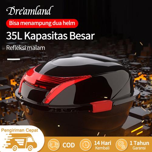 Promo DL 35 Liter Box Motor Box Belakang Motor Tas Motor - Hitam - Kab ...