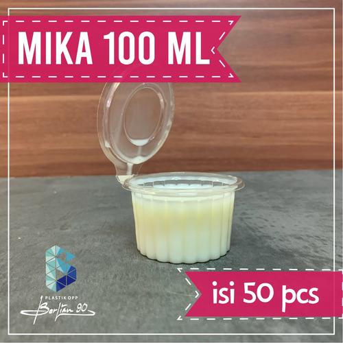 Promo Cup Pudding Plastik 100ml / Mika Sambal Klip 100ml / Wadah Sauce Klip - Mika Cup 100+BW ...