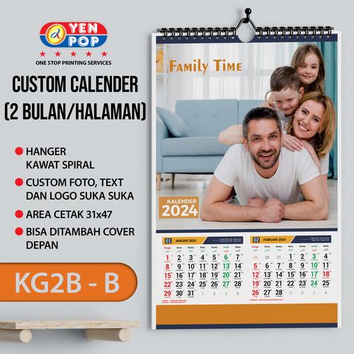 Jual Cetak Kalender 2021 Uk. A3+ (2 Bulanan) - Custom Foto, Nama, Logo ...