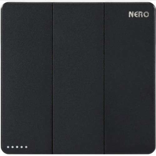 Jual saklar triple nero x2 black matte. saklar triple 3 cetekan black ...