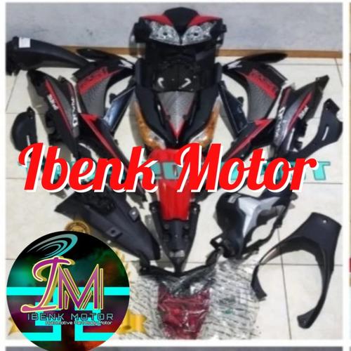 Jual Honda Blade New Full Body Kasar Halus + Lampu Dan Sen Hitam Doff ...