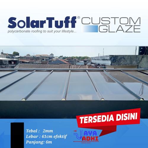 Jual Solartuff Glaze 2mm Atap Bening Polikarbonat Solar Tuff Solid ...