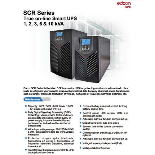 Jual UPS Edcon SCR Series 3 KVA 2700 Watt UPS Smart True On Line - Kab ...