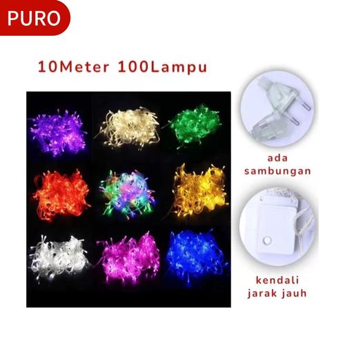 Jual Lampu Tumblr 100 led Rainbow / Tumblr 10 Meter Warna Warni ...