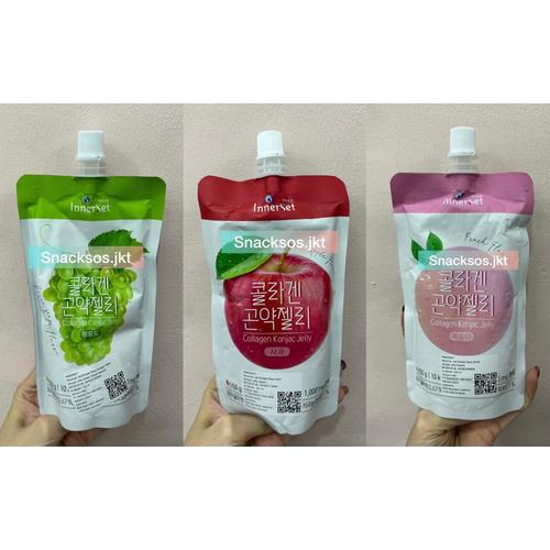 Jual INNERSET KONJAC JELLY APPLE / GREEN GRAPE / PEACH - INNERSET APPLE ...