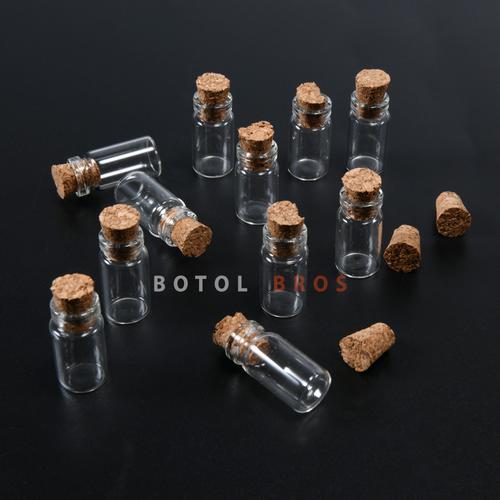 Jual Botol Vial 3ml 5ml 10ml Tester Parfum Kaca model Cork Tutup Kayu ...