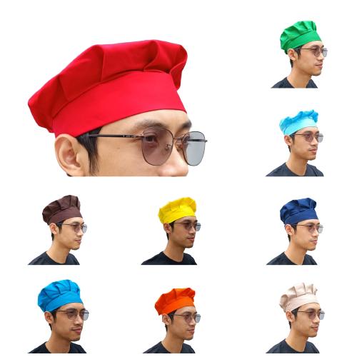 Promo Topi Chef Model Jamur untuk Koki Waiters Baker Patissier - Hitam ...