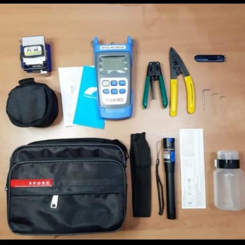 Promo FTTH Tool Kit 1 SET Lengkap OPM VFL Cleaver FO Fiber Optic ...