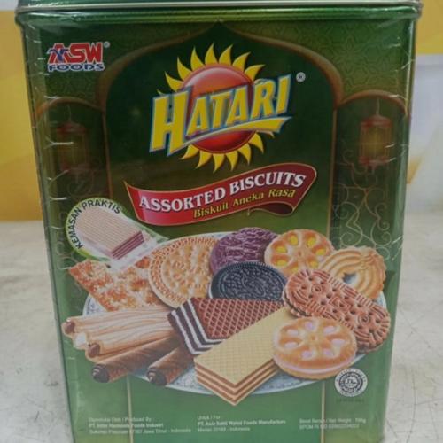 Jual Asw Hatari Assorted Biscuits / Biskuit Aneka Rasa Kaleng 700 gram ...